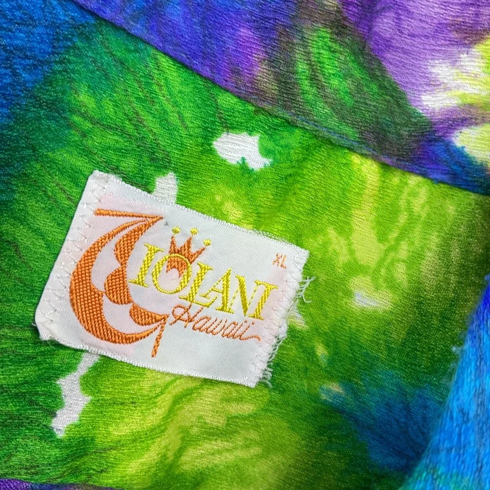 Iolani Hawaii | Shirts | Vintage Iolani Hawaiian Shirt 6s 70s Button Up ...